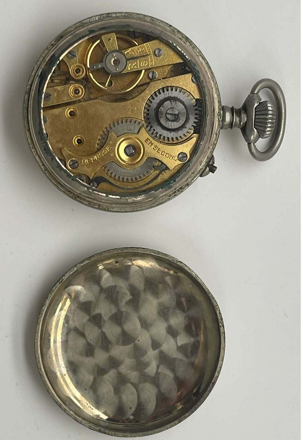 Reloj de bolsillo de la marca Himno, patent estilo Roskopf, que ...